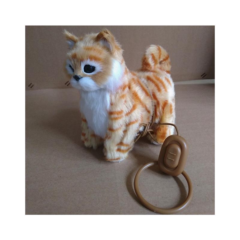 Realistic Plush Kitty Lucky Electric Imulation Plush Stuffed Kitty ...