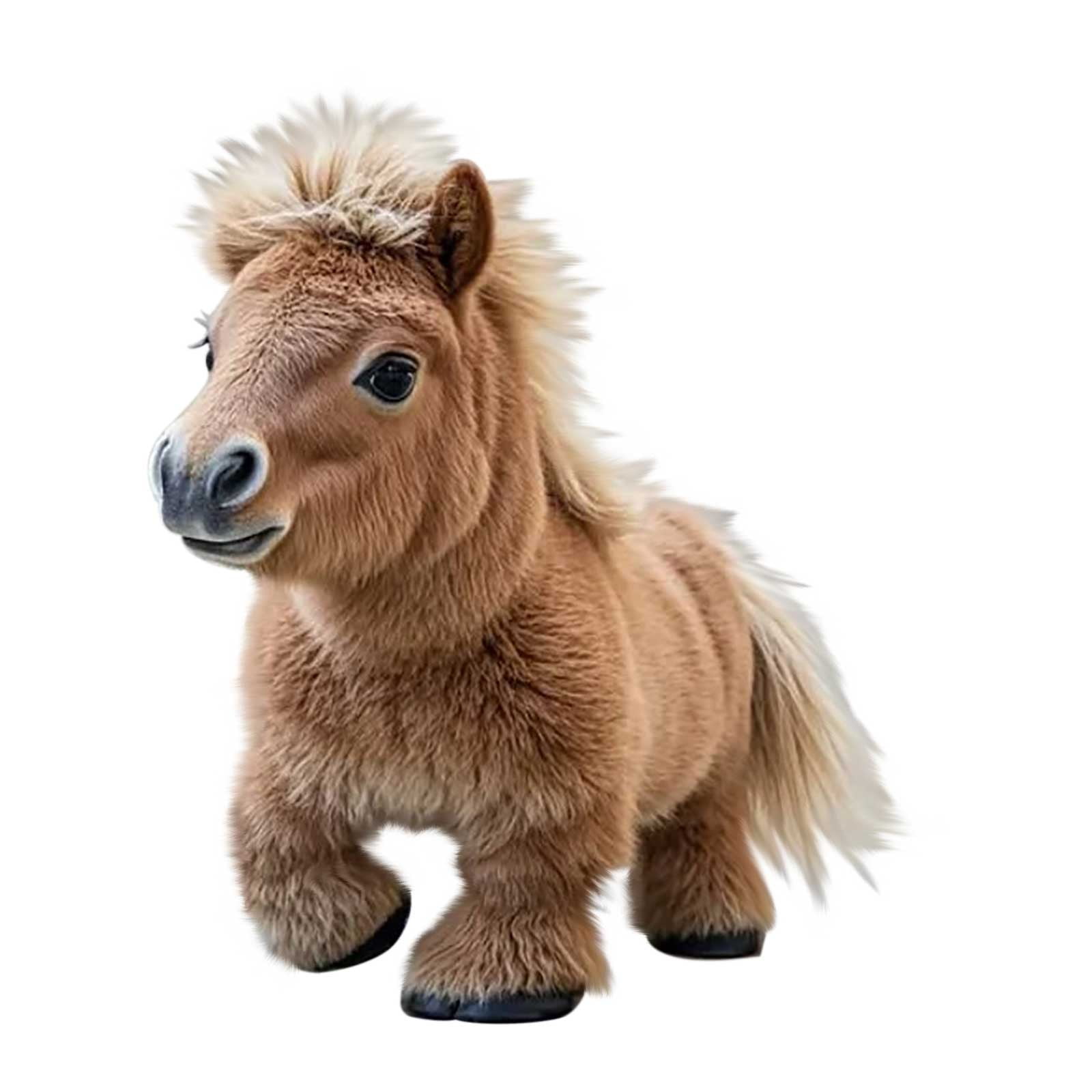 Realistic Pony, Simulation Plushss Ponyss Doll Desktop Ornaments - Just ...