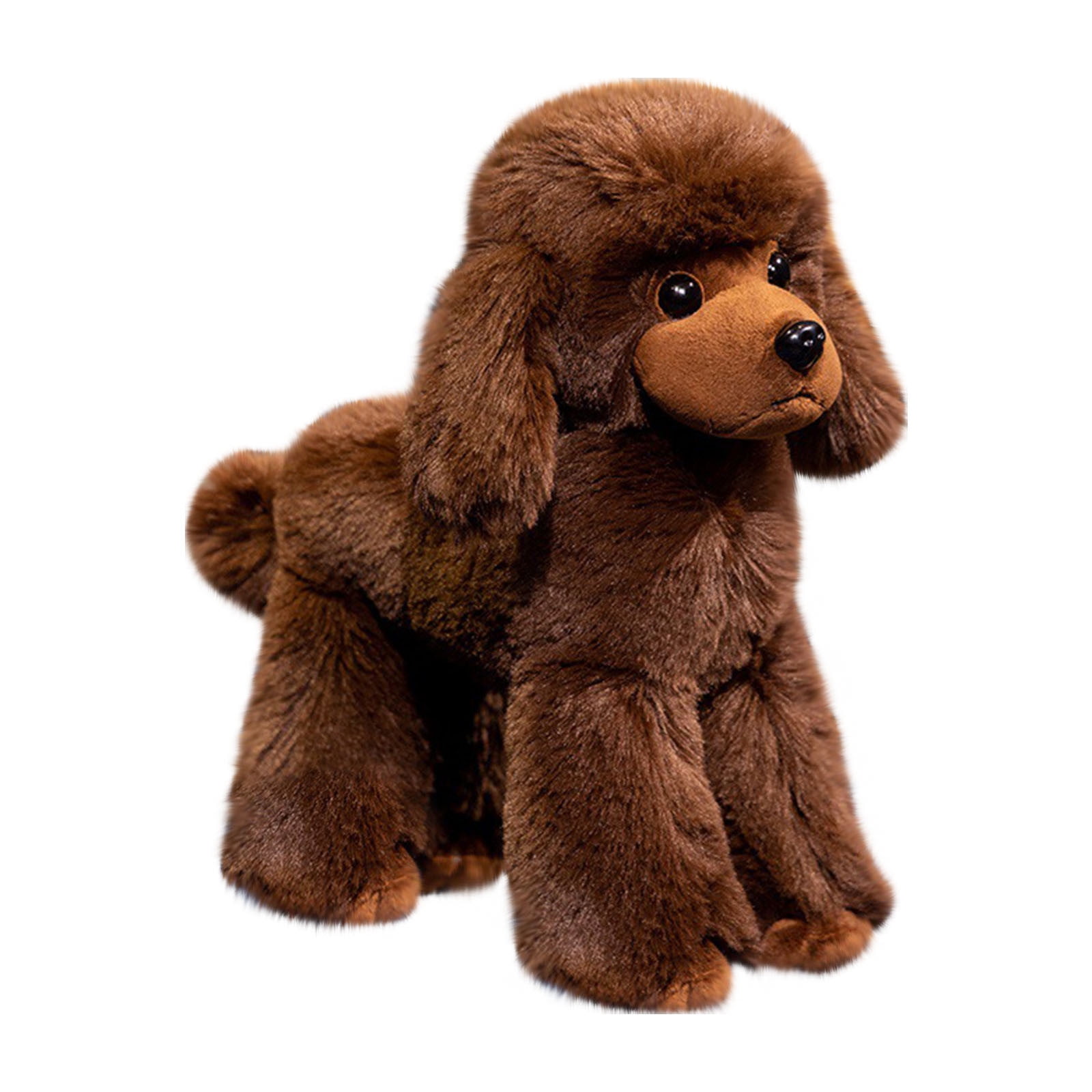Realistic Poodle Dog Stuffed Animal - Lifelike Long-Legged Plush Toy ...