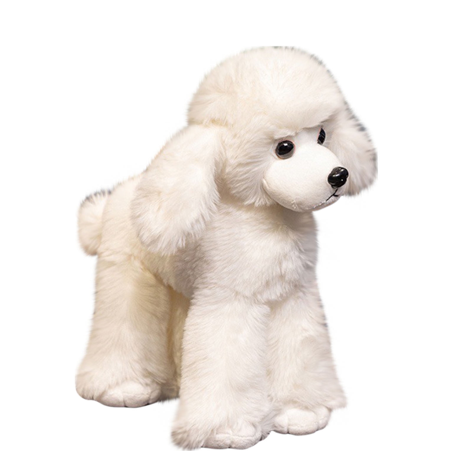 Realistic Poodle Dog Stuffed Animal - Lifelike Long-Legged Plush Toy ...