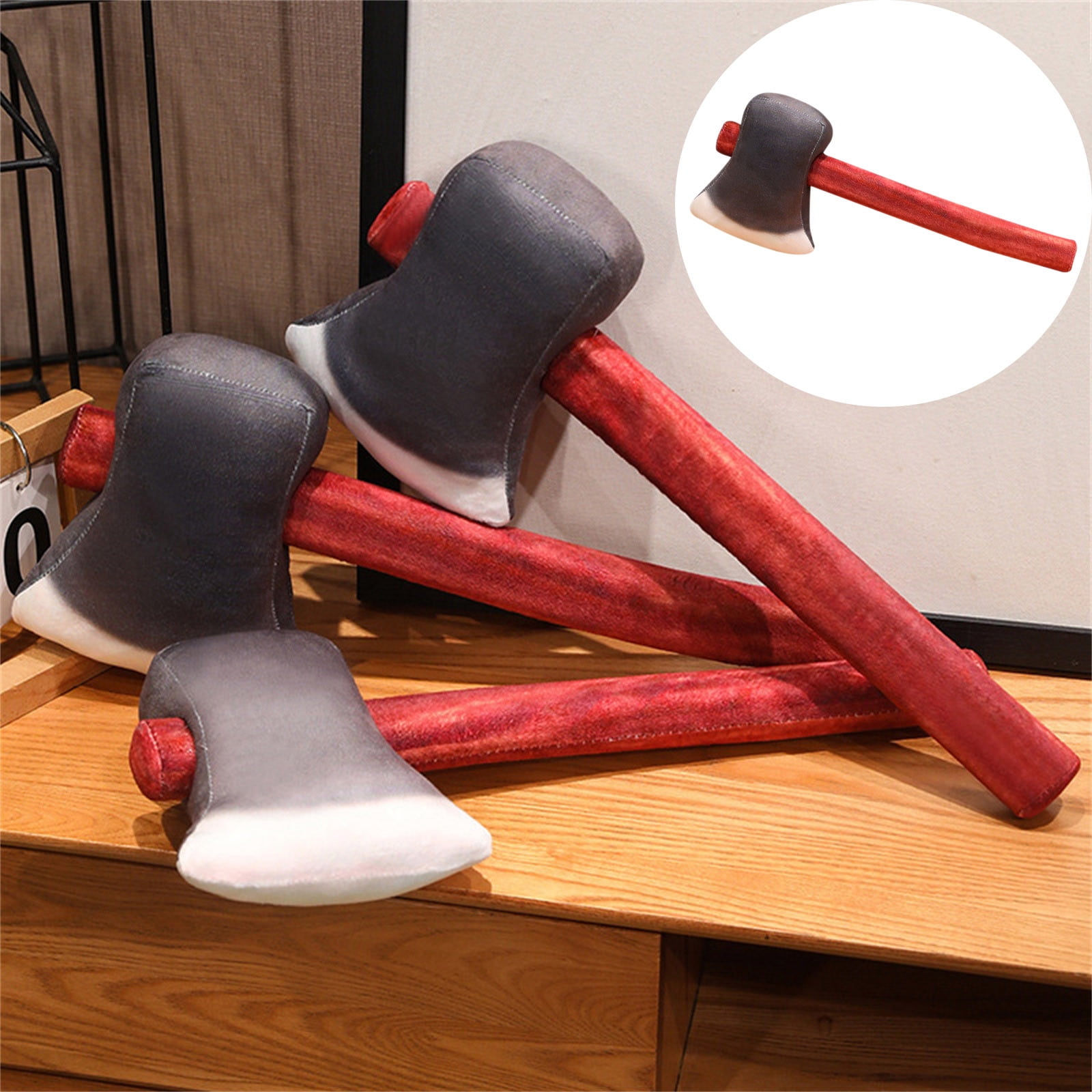 Realistic Prank Axe Toy Soft Fabric Quality Stuffing Ages Roleplaying ...