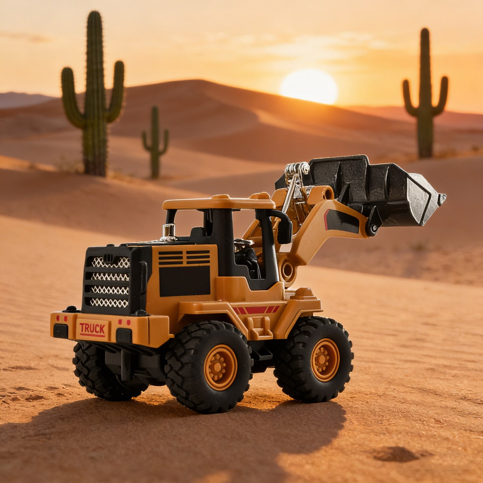 Realistic Pull Back Forklift Toy for Toddlers, Durable Alloy ...