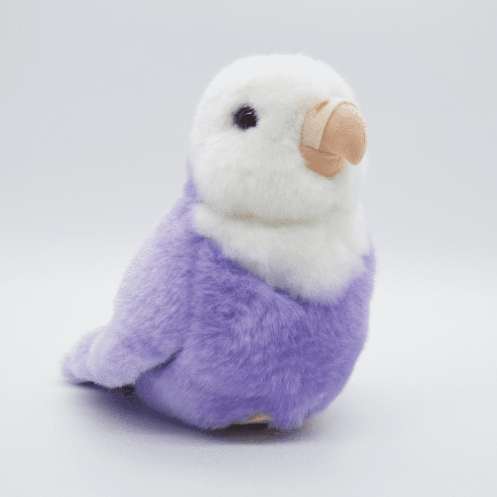 Realistic Purple Peony Parrot Stuffed Animal Plush Toy, Lifelike Animal ...
