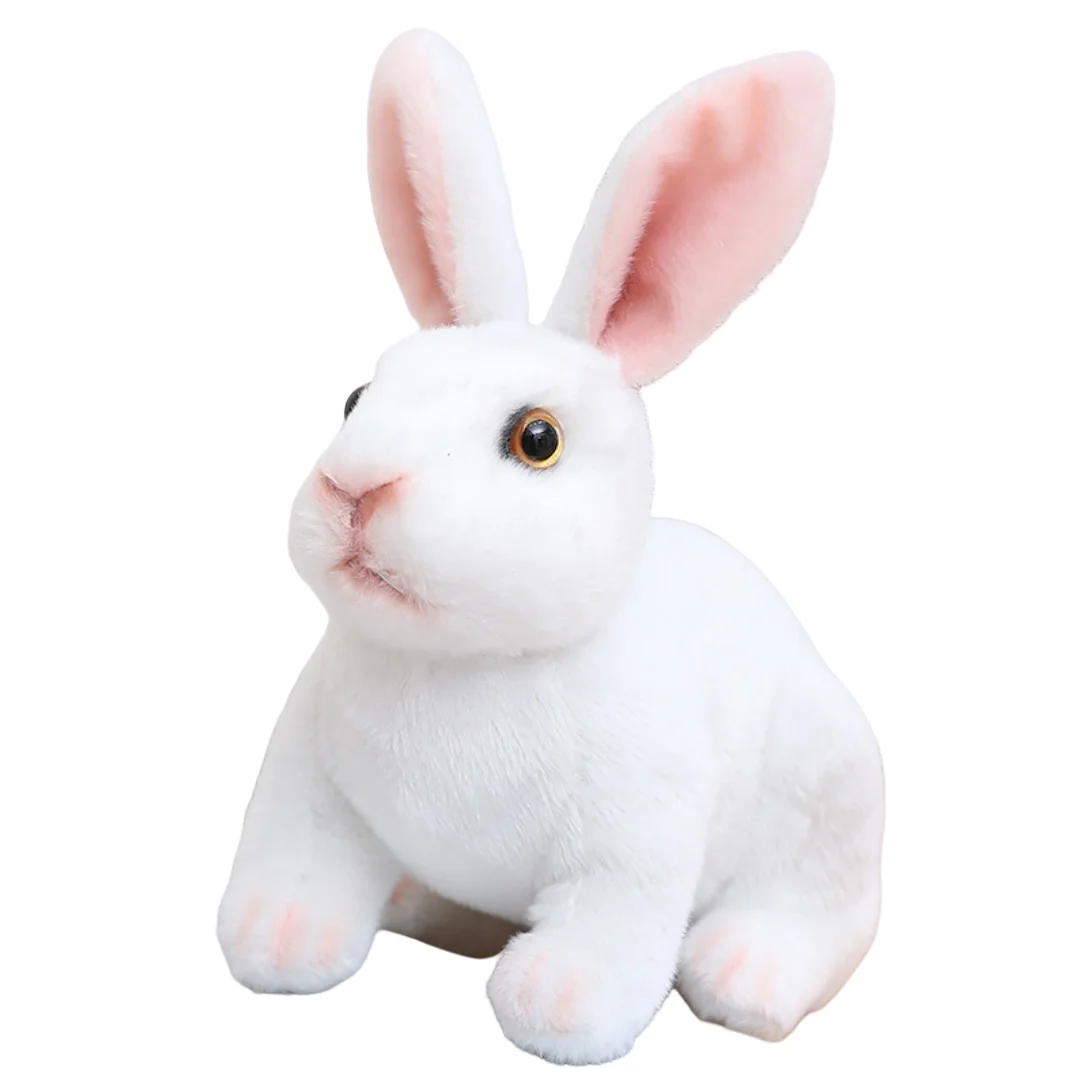 Realistic Rabbit Plush Animal -11.8 ''/8 '' Rabbit Plush Toy, Children ...