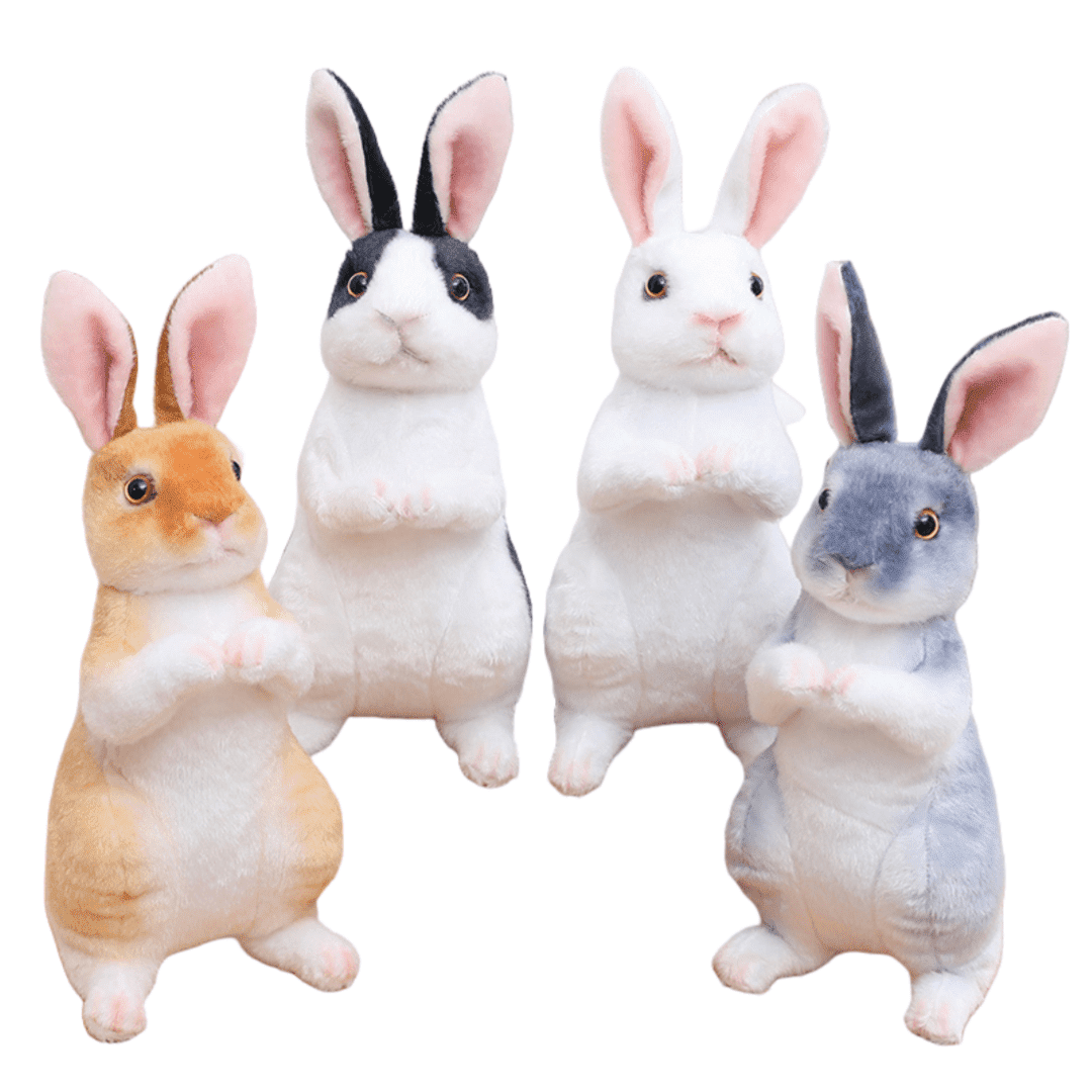 Realistic Rabbit Plush Animal -11.8 ''/8 '' Rabbit Plush Toy, Children ...