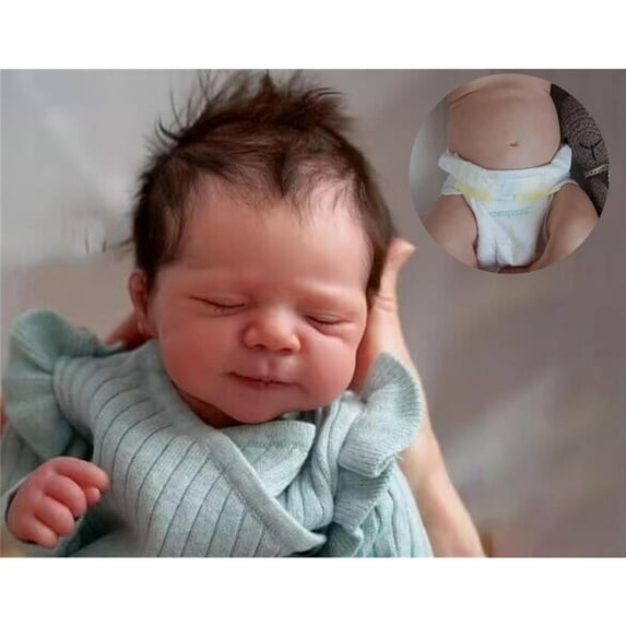 Realistic Reborn Baby Dolls-18 in Soft Vinyl Body Real Life Babies ...
