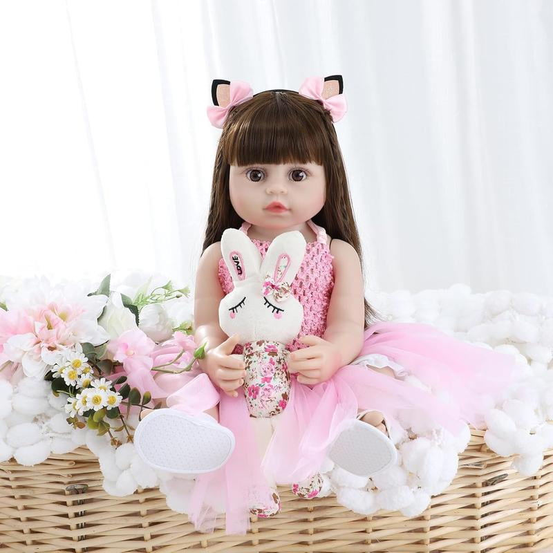 Realistic Reborn Baby Dolls 22" Full Body Vinyl Real Life Like Bebe ...