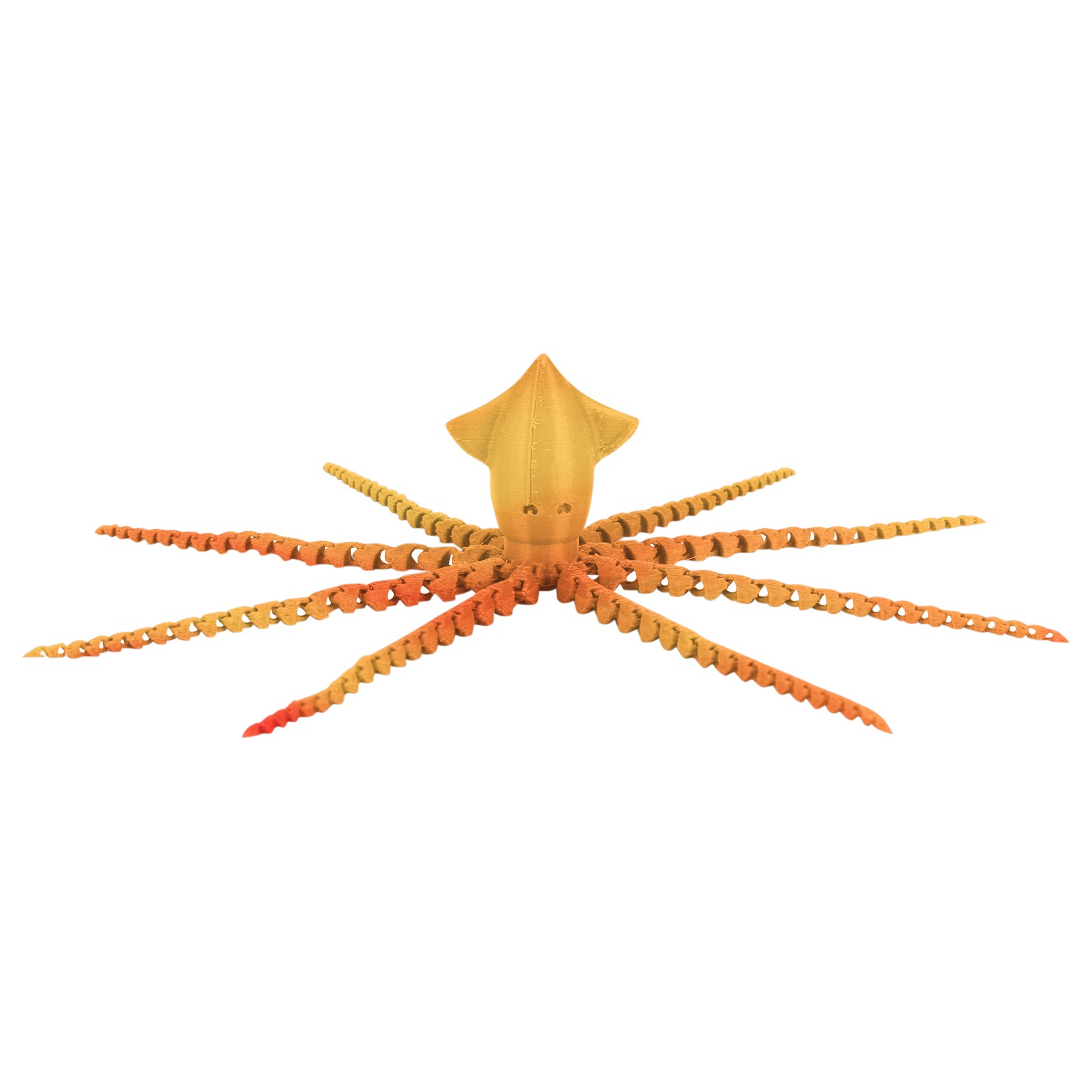 Realistic Red Squid Toy Figure Durable and Flexible Educational Marine ...