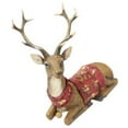 Realistic Reindeer Figurines Christmas Decor, Long Antlered Deer Model ...