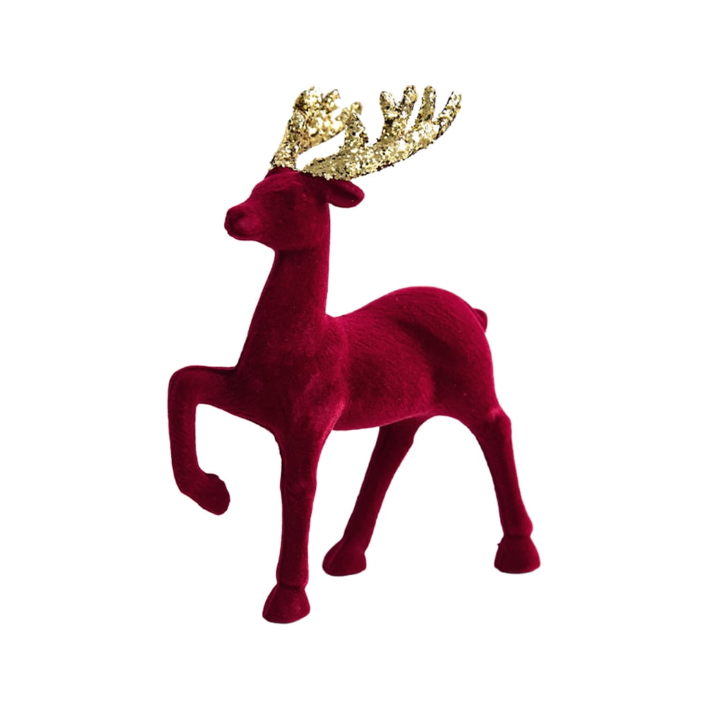 Realistic Reindeer Figurines Christmas Decorations DeerAn1ma1Model ...