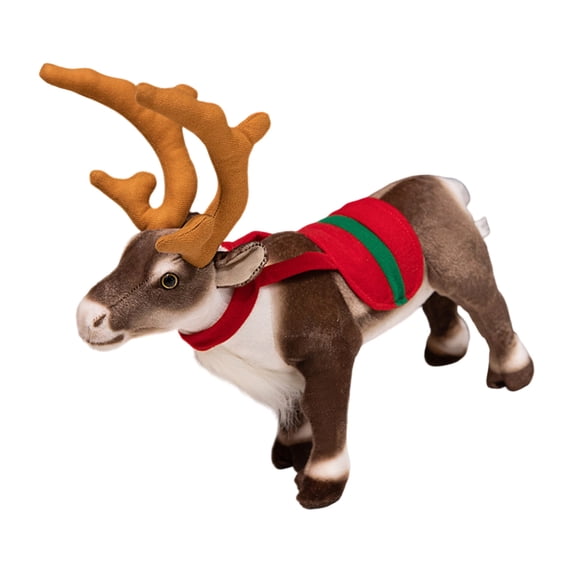 Realistic Reindeer Stuffed Doll PP Cotton Filling Safe Cuddly Toy ...