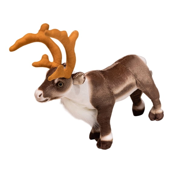 Realistic Reindeer Stuffed Doll PP Cotton Filling Safe Cuddly Toy ...