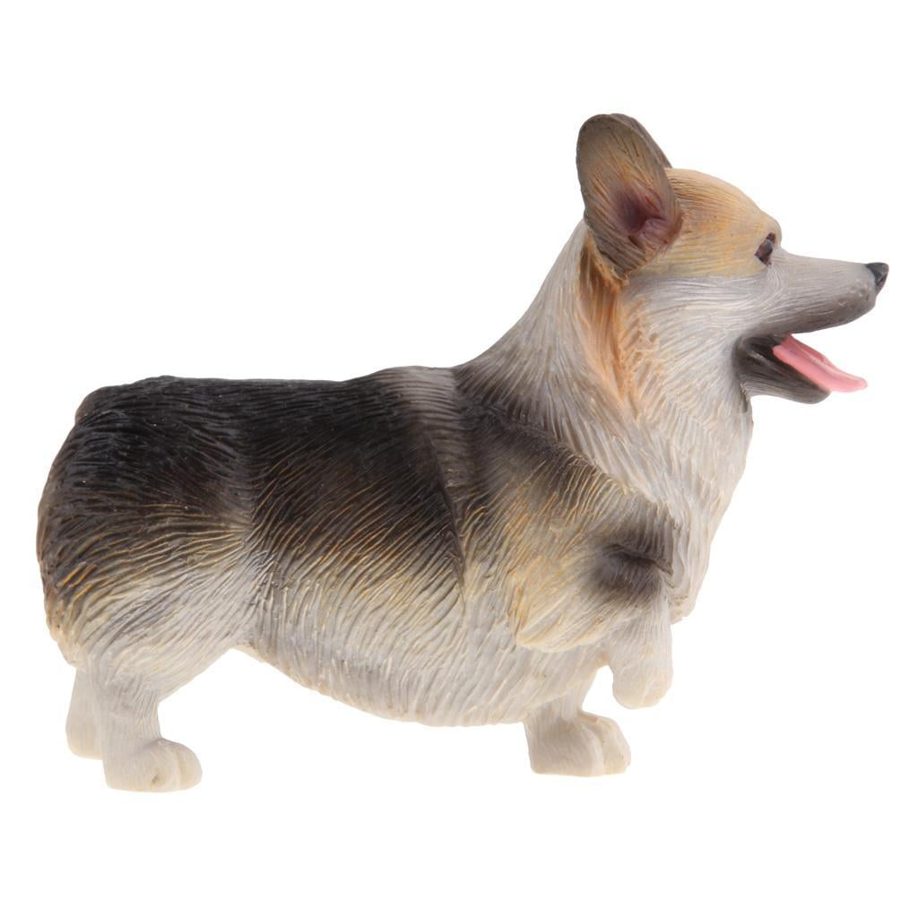 Realistic Resin Welsh Corgi Sculpture Figurine Toy Hand-Made and ...