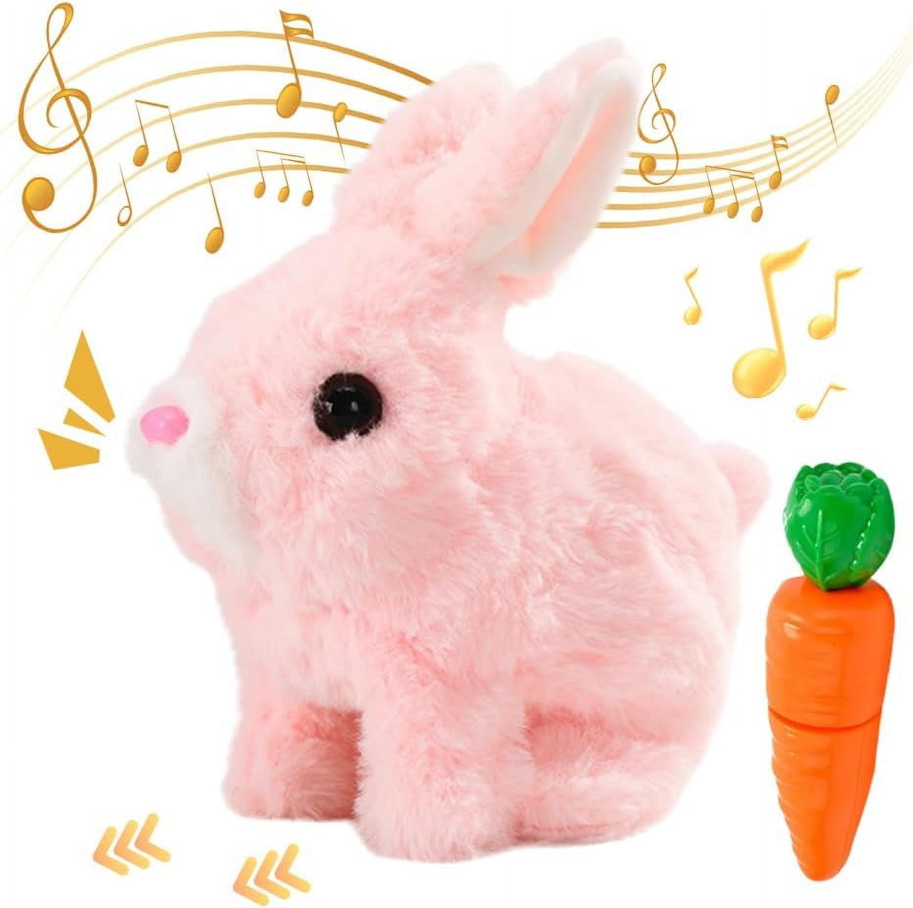 Realistic Robot Bunny, Upgraded Bunnypal Hopping Bunny Toy Interactive ...