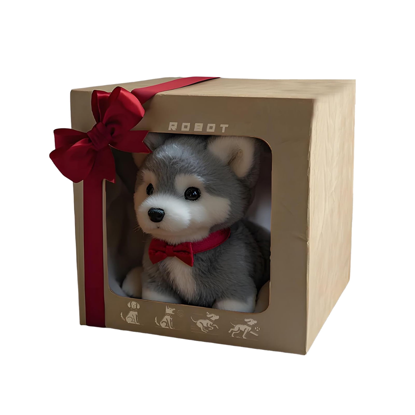 Realistic Robot Puppy 2025 Interactive Plush Pet Dog Rechargeable ...