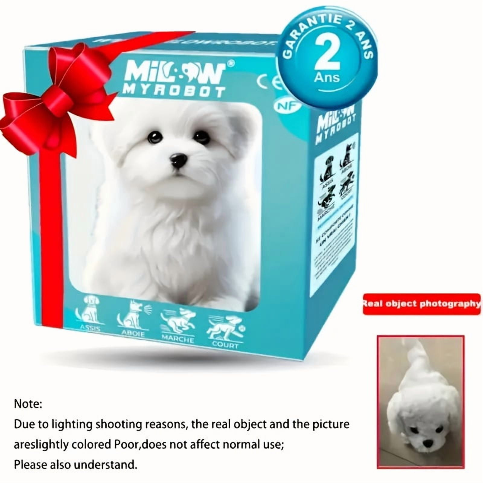 Realistic Robot Puppy, Lifelike Puppy Toy with Walking and Barking ...