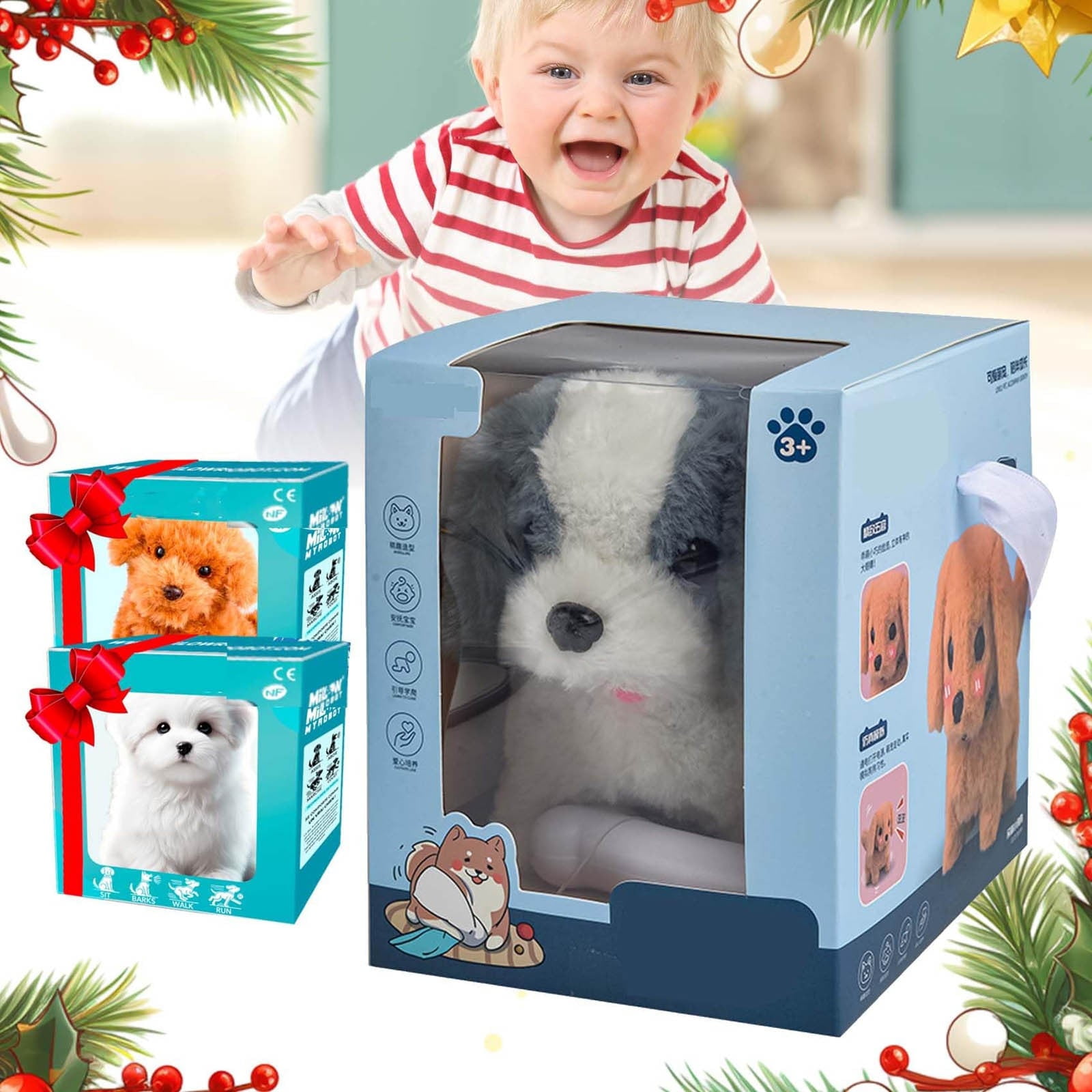 Realistic Robot Puppy Robot Dog Puppy Toys Robot Dog That Acts Like a ...