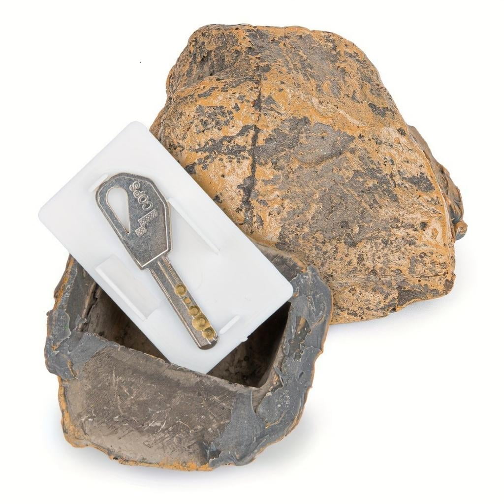 Realistic Rock Key Holder Outdoor Camouflage Security Box For Garden ...