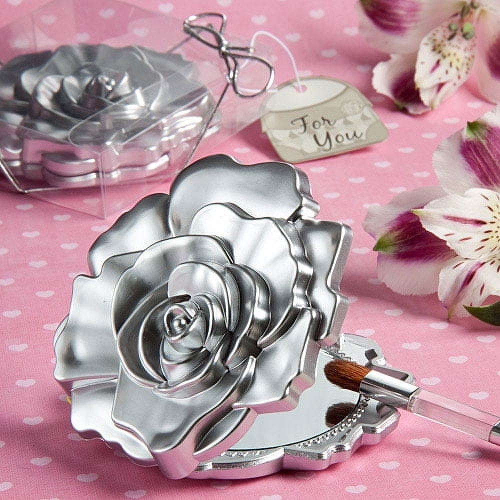 Realistic Rose Design Mirror Compacts - Walmart.com