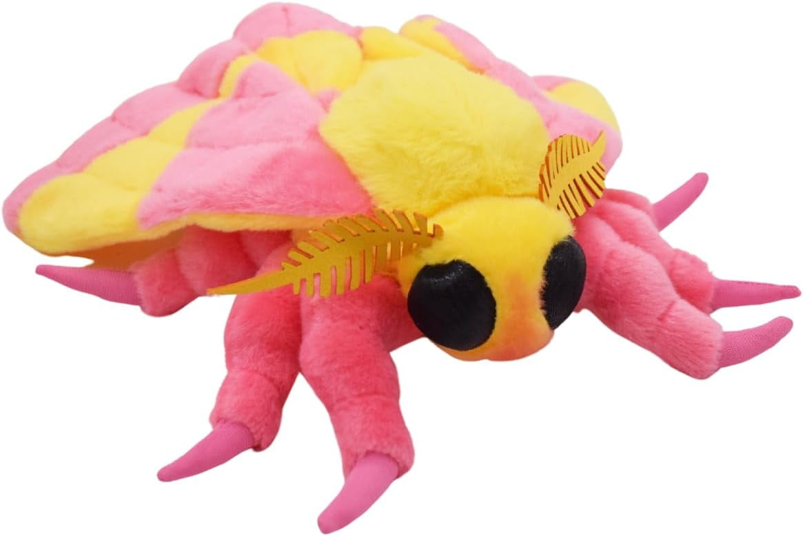 Realistic Rosy Maple Moth Stuffed Animal Plush Toy, Lifelike Animal ...