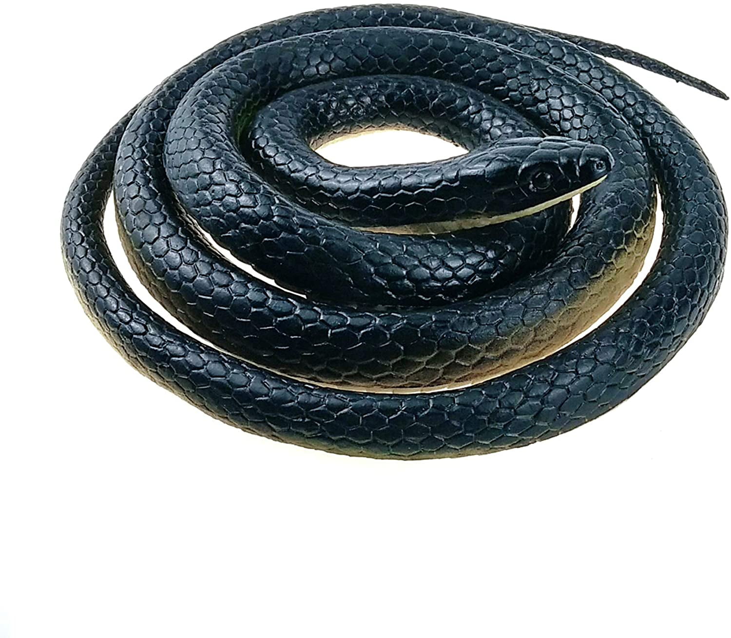 Realistic Rubber Fake Snake Toy 50 Inch Mamba for Garden Props and ...