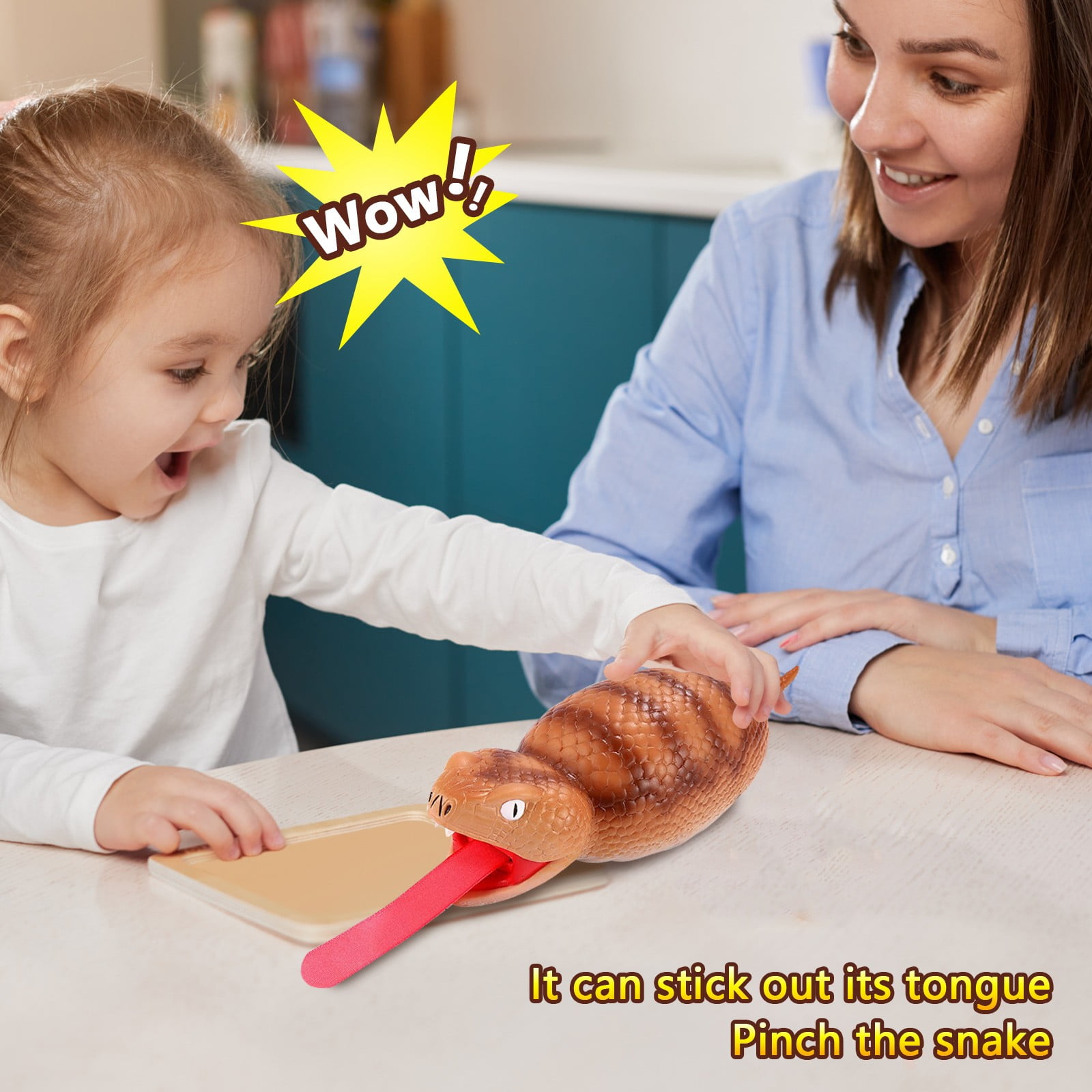 Realistic Rubber Snake Fake Snakes Toy with Retractable Tongue and ...