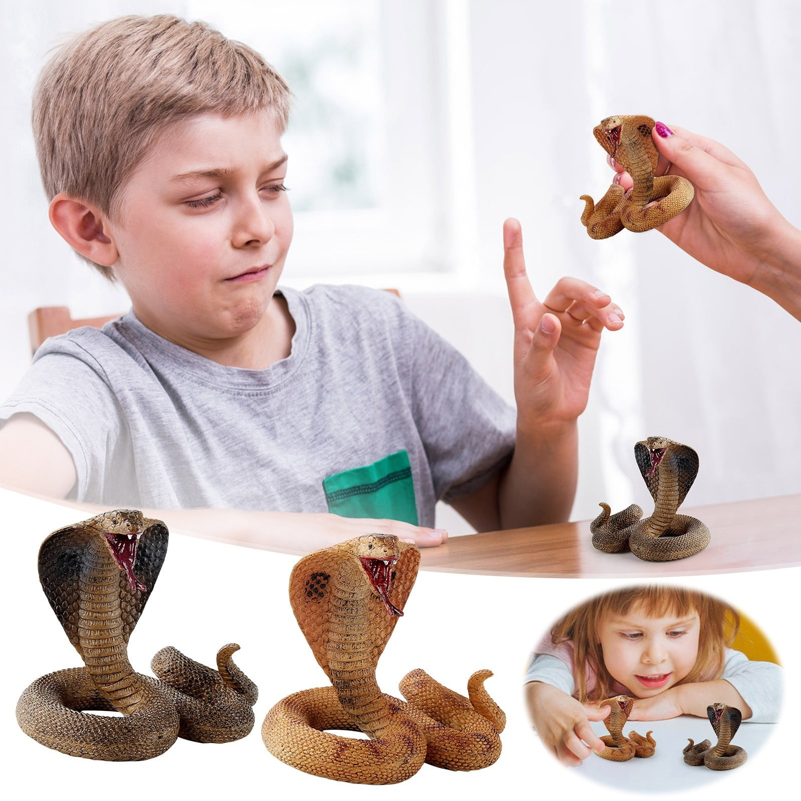 Realistic Rubber Snake Figure | Fake Boa Constrictor Prank Prop - Scare ...