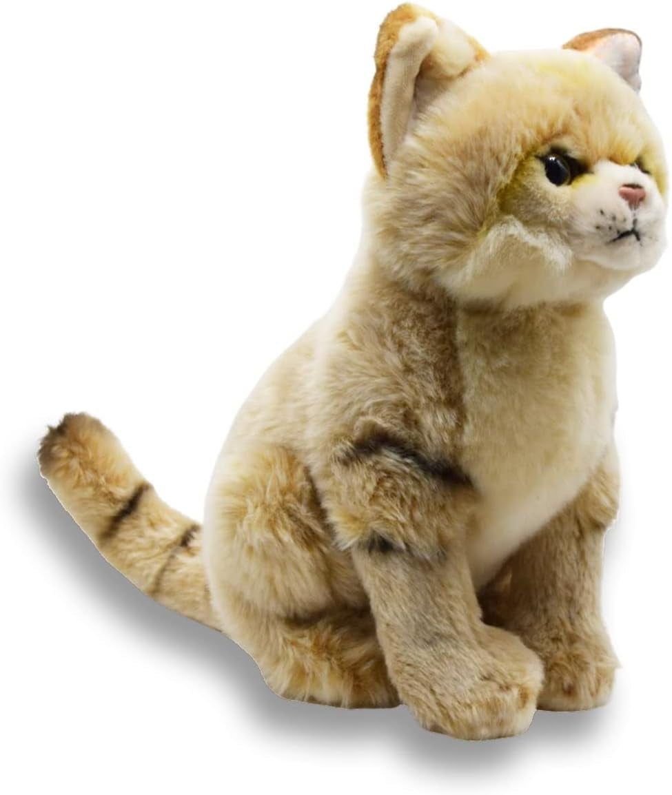 Realistic Sand Cat Stuffed Animal Plush Toy, Lifelike Cat Plushies ...
