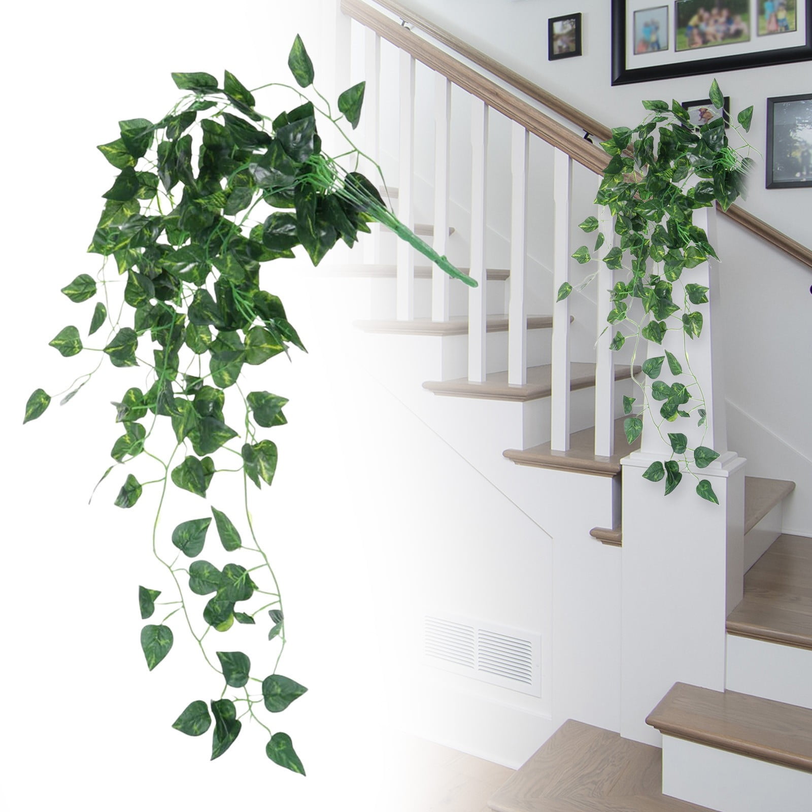 Realistic Scindapsus Large Plant Decor Greenery Vine For Home And ...