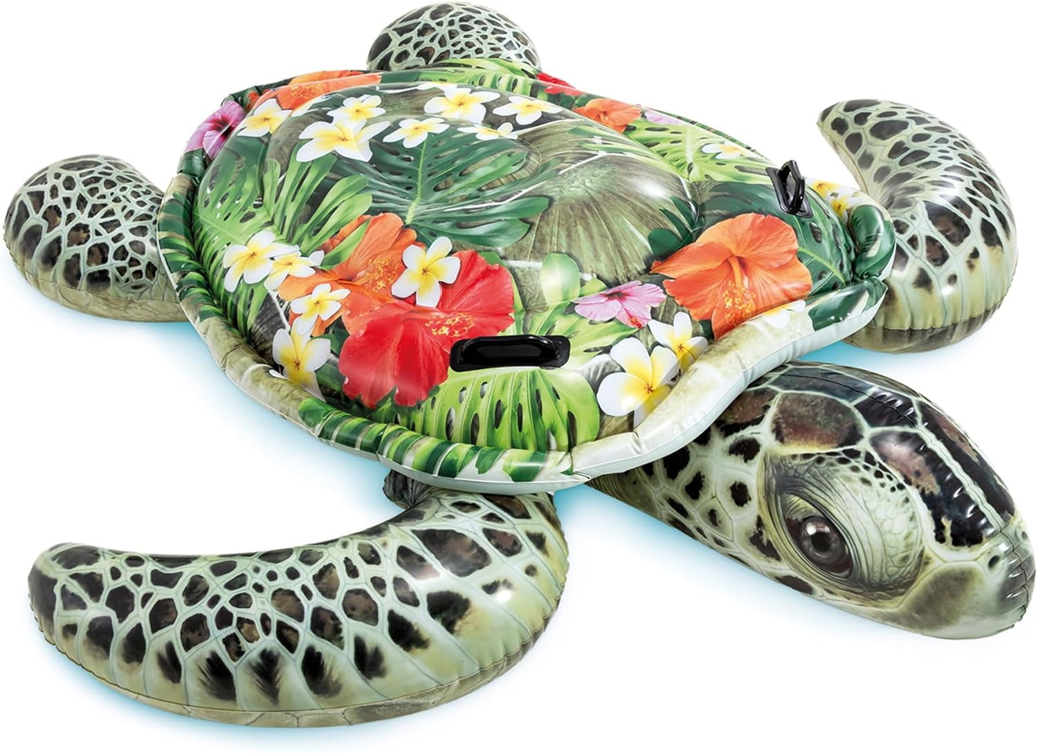 Realistic Sea Turtle Inflatable Ride On Pool Float with Heavy Duty ...