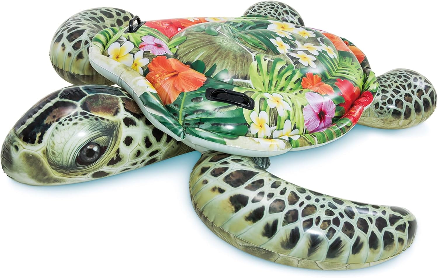 Realistic Sea Turtle Inflatable Ride On Pool Float with Heavy Duty ...