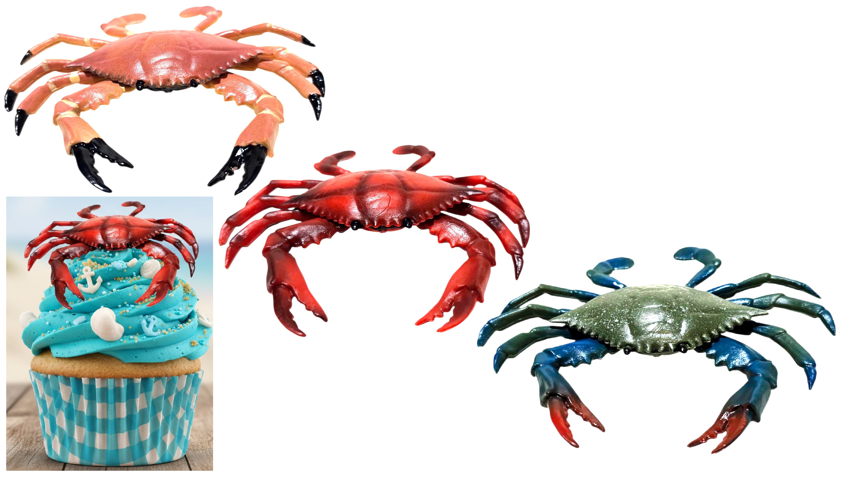 Realistic Shiny Red Lobster with Black Stripes (11") – Big Fake ...