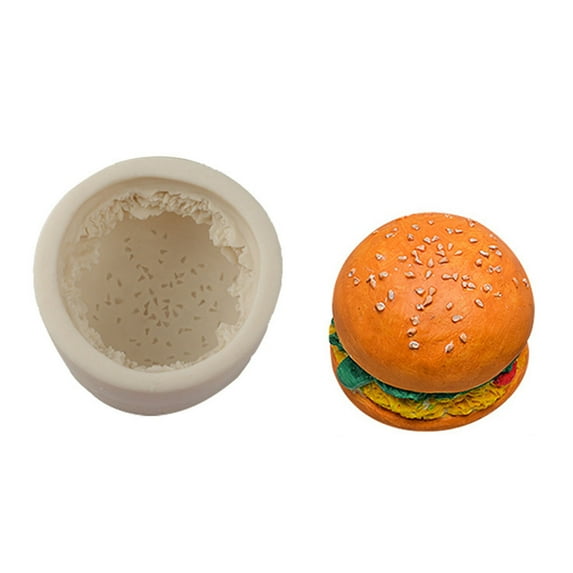 Realistic Silicone Mold Artificial Cake Fake-Bread Biscuit-Resin Molds ...