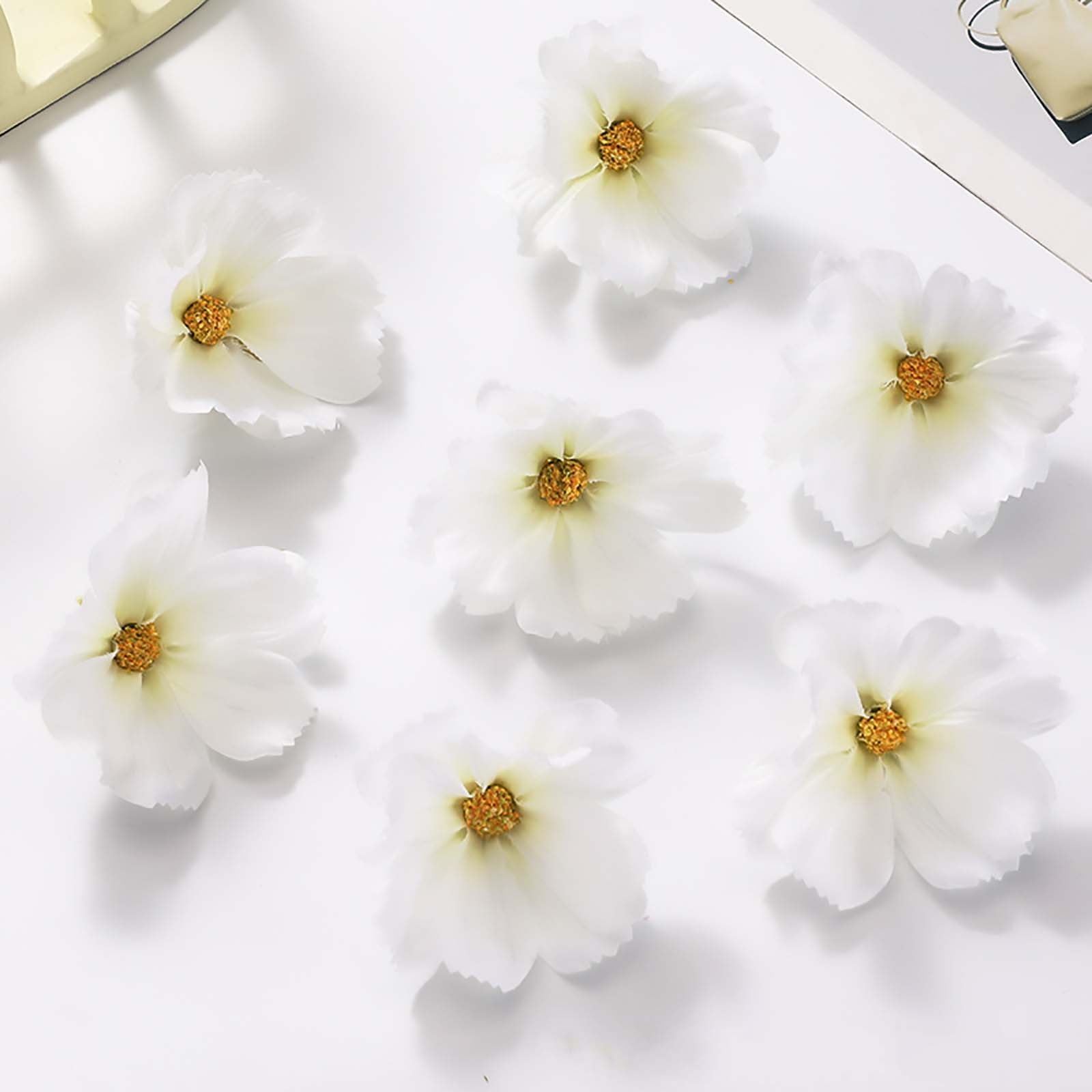 Realistic Silk Fabric Flower Heads for DIY Wedding Decor, Handmade ...