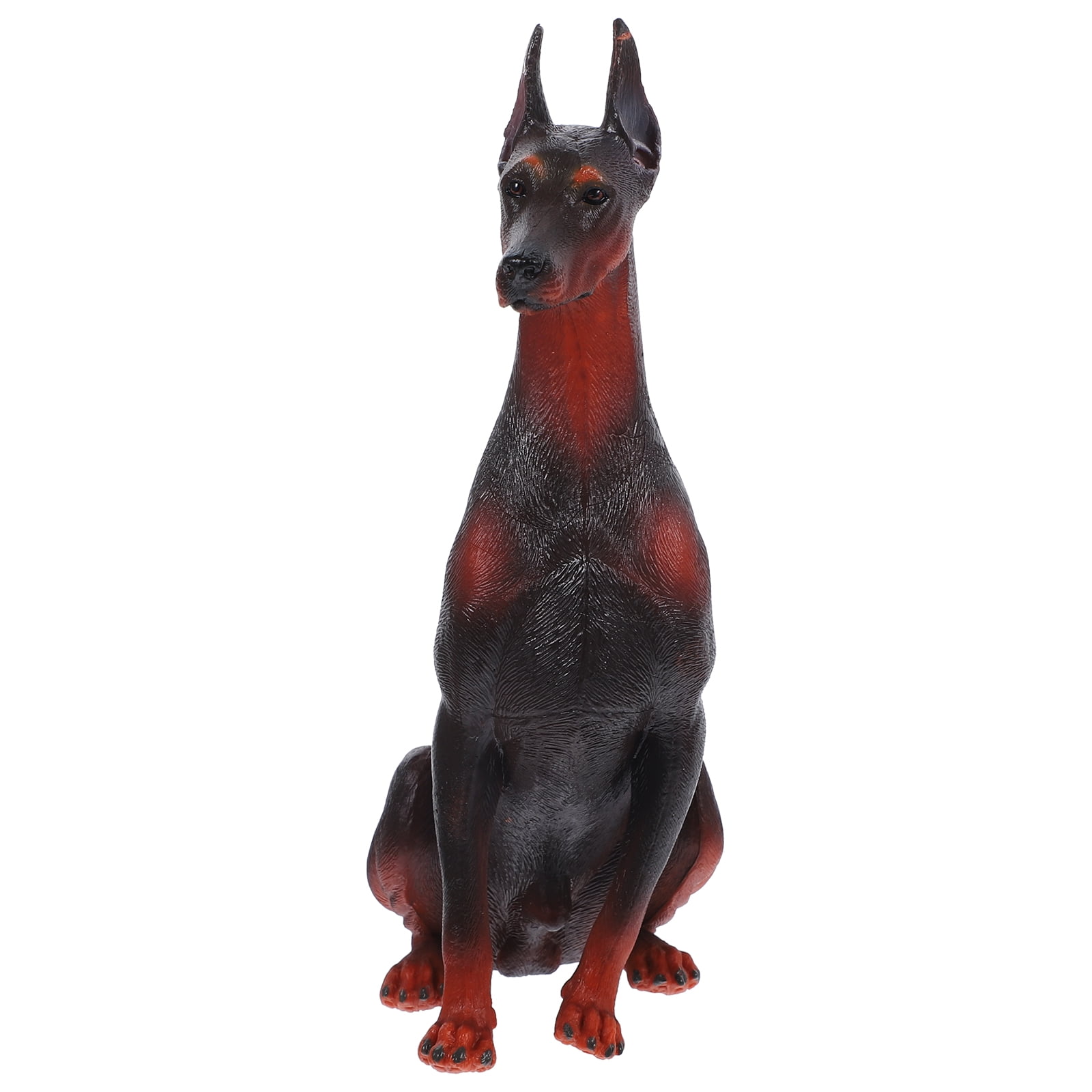 Realistic Simulation Doberman Figure Mini Dog Figurine Figurine Animal ...