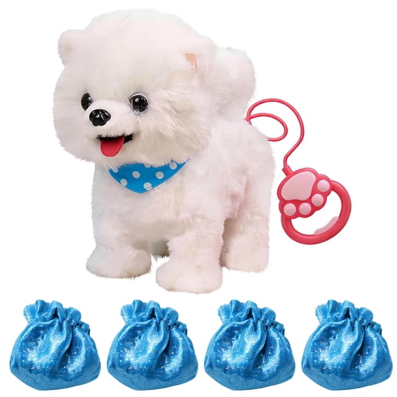 Realistic Simulation Pet Dog Toy Electric Plush That Walks Barks and ...