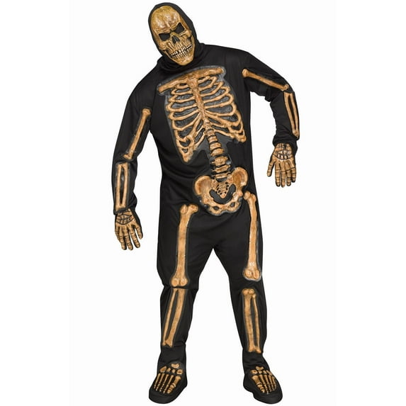Realistic Skele-Bones Plus Size Adult Costume - Walmart.com