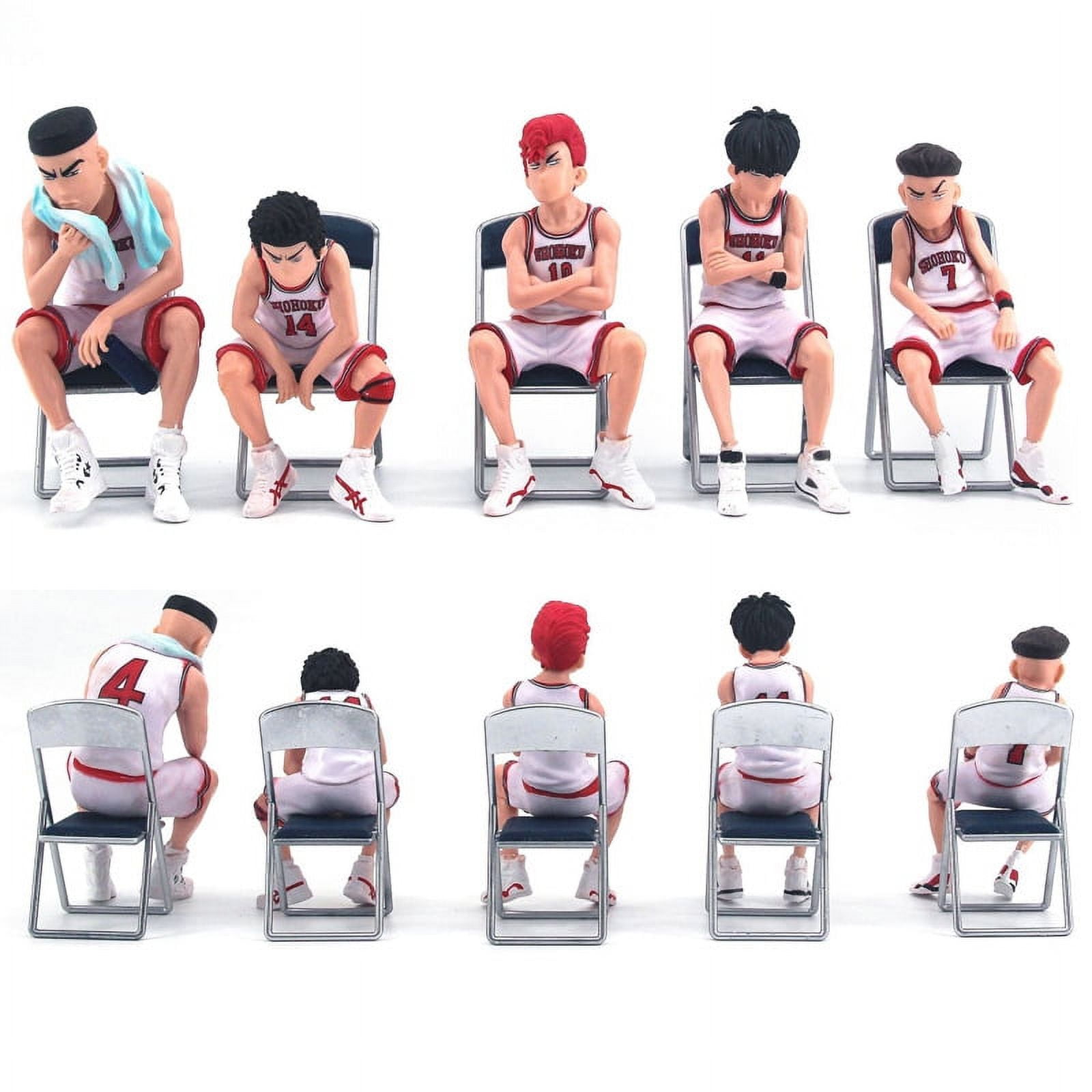 Realistic Slam Figure Set of 5: Hanamichi Sakuragi, Kaede Rukawa, Ryota ...