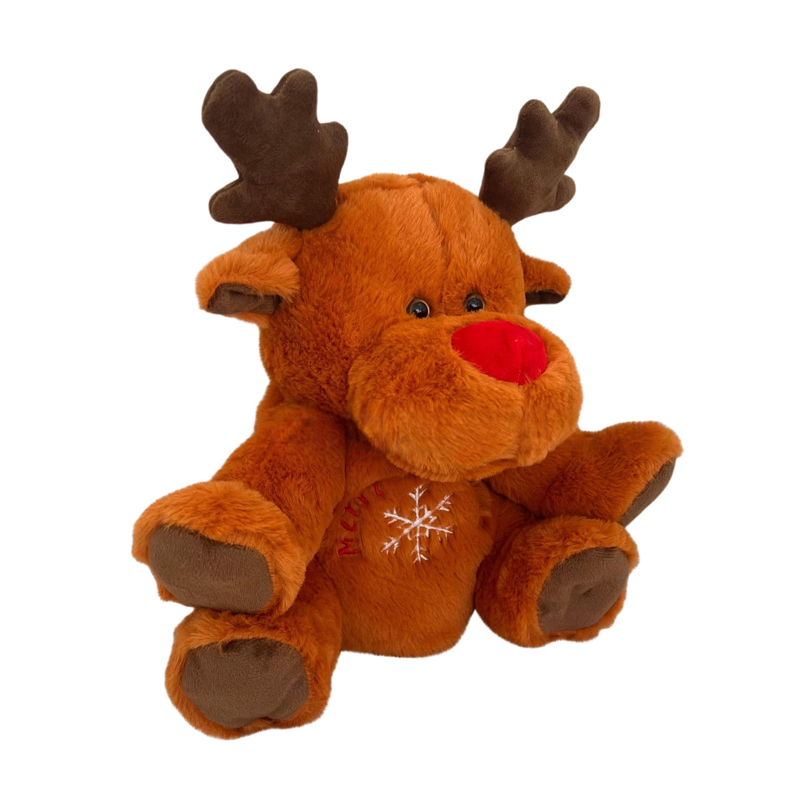 Realistic Sleeping Plush Breathing Mooses Furry Toy Glowing Christmas ...