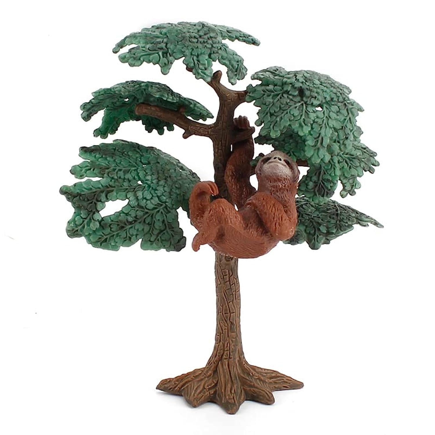Realistic Sloth Figurine Plastic Sloth Wild Animal Figurine and Tree ...