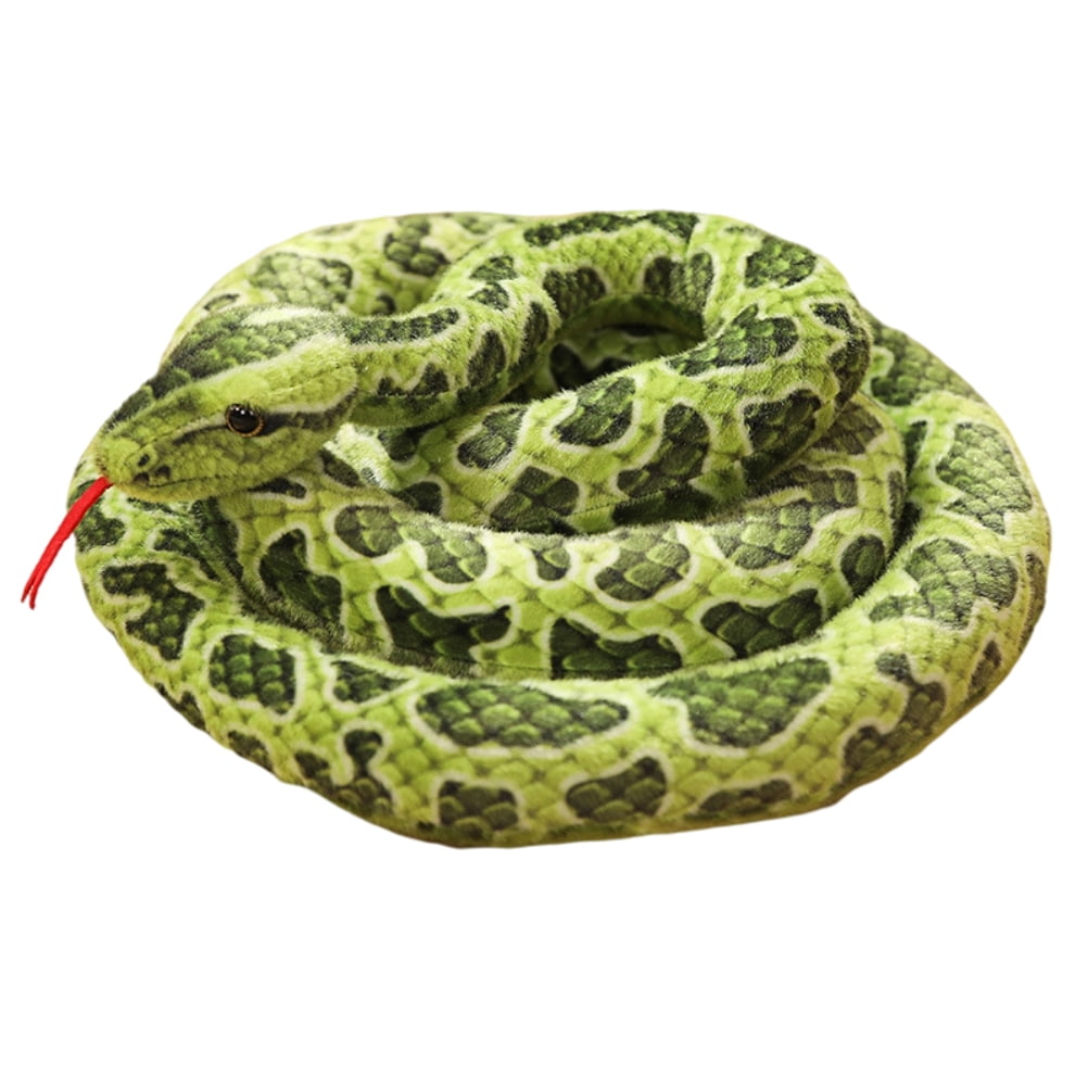 Realistic Snake Plush Toy Stuffed Animal Garden Props Indoor Outdoor ...