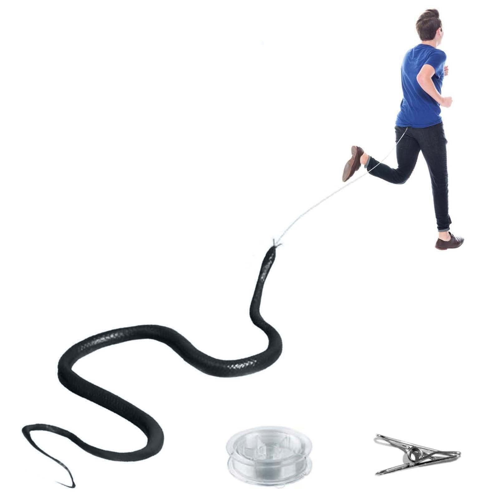 Realistic Snake Prank Set | 41.3in Lifelike Rubber Snake with ...