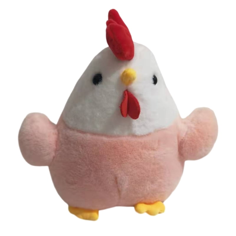 Realistic Soft Chicken Plush Toy Lovely Cuddly Dolls Cartoon Stuffed ...