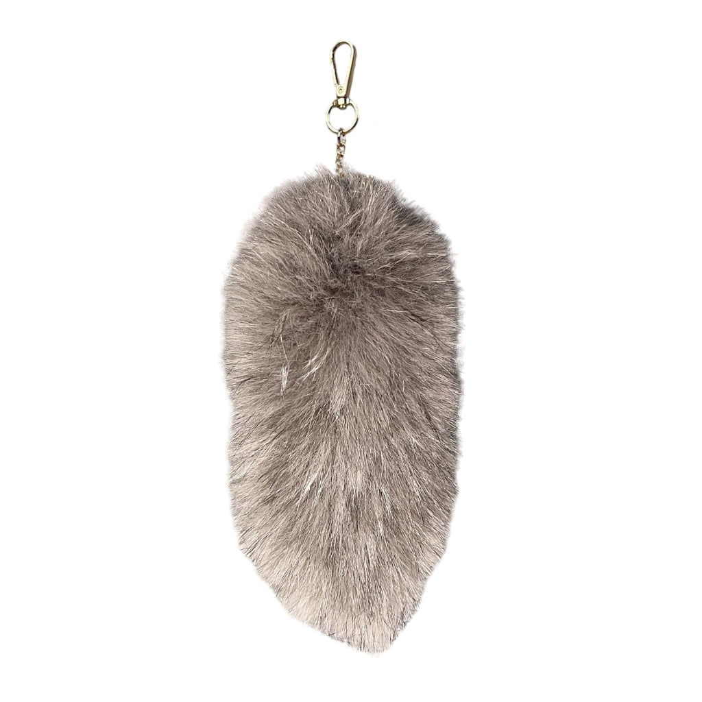 Realistic Soft Faux Furs Animal Tail Keychain Trendy Bag Attachment ...