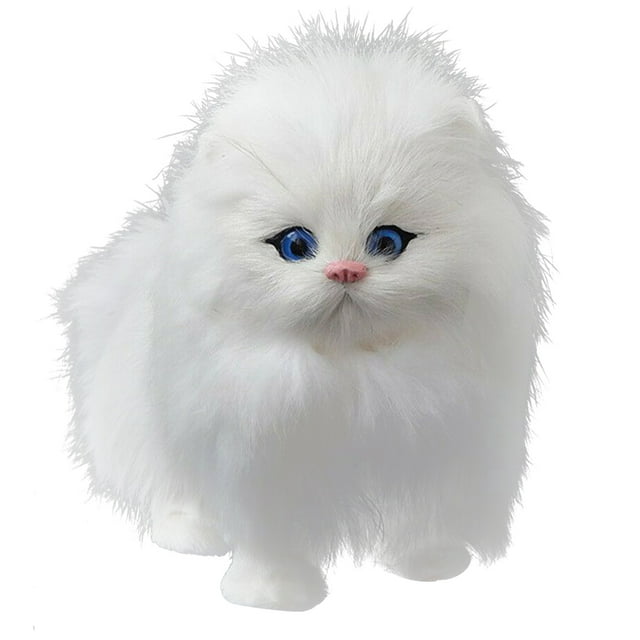 Realistic Sounding Cat Shape Plush Toys Simulation Stuffed Animal ...