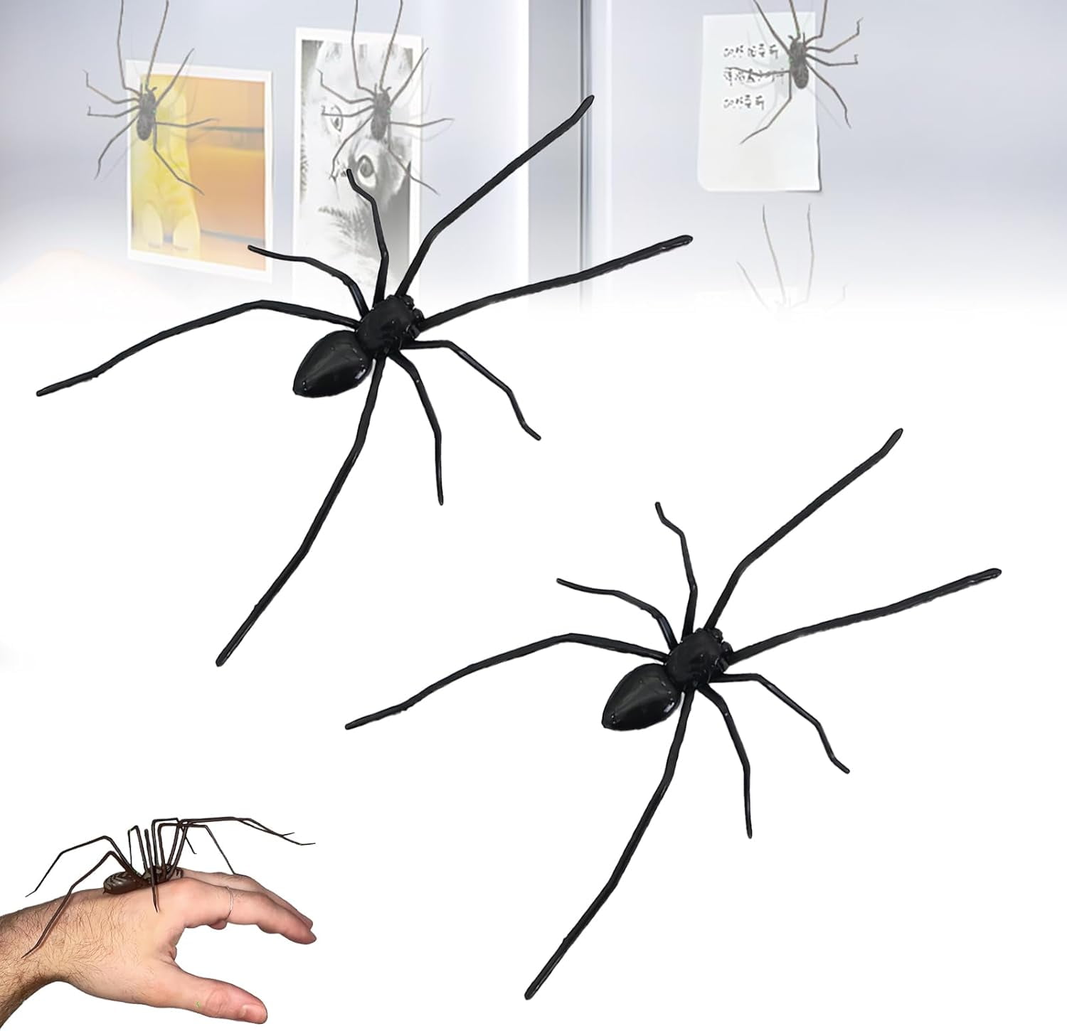 Realistic Spider Magnets, Magnetic Spiders, 2 PCS 3D Spider Fridge ...