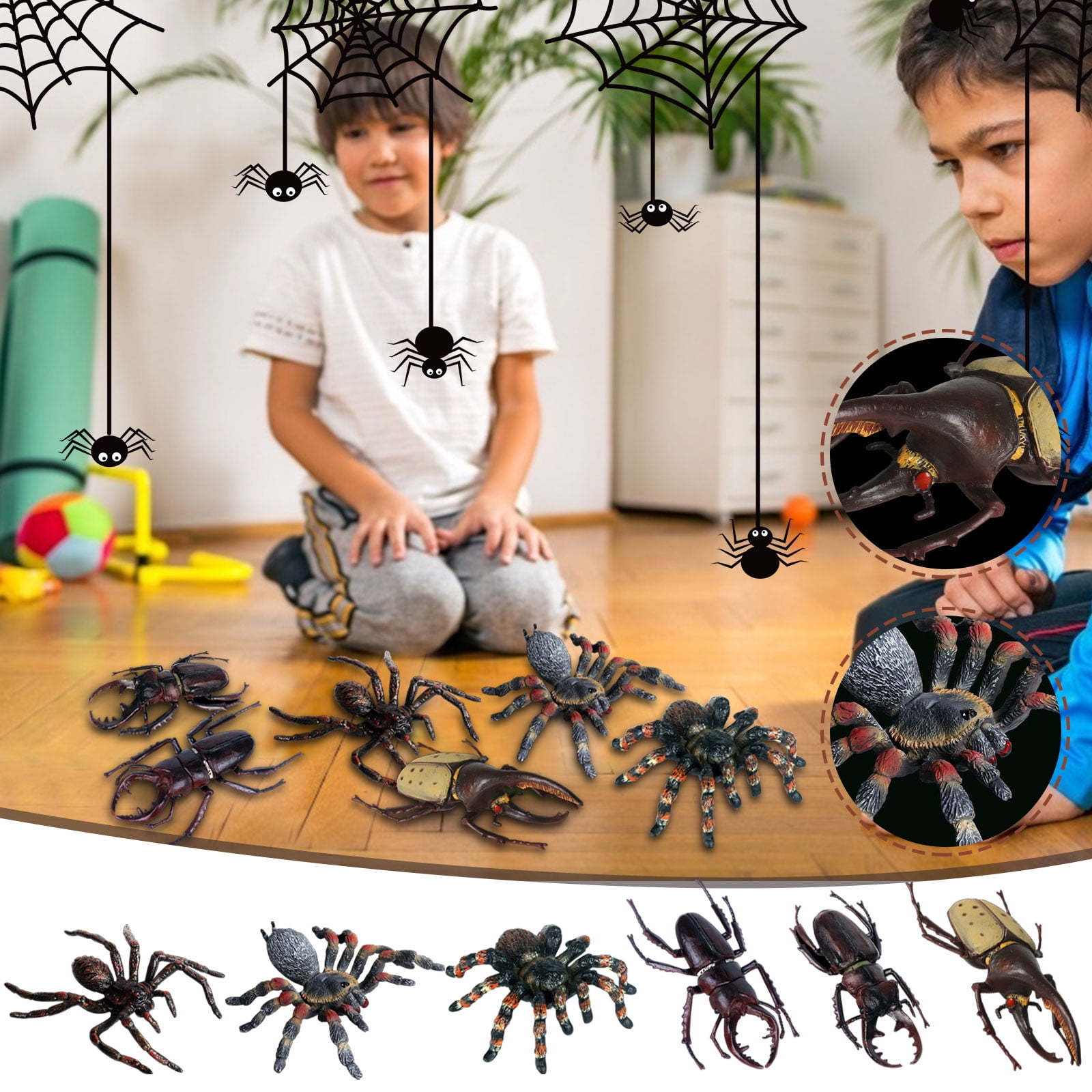 Realistic Spider, Plastic Spider Fake Spider Lifelike Insect Toy ...