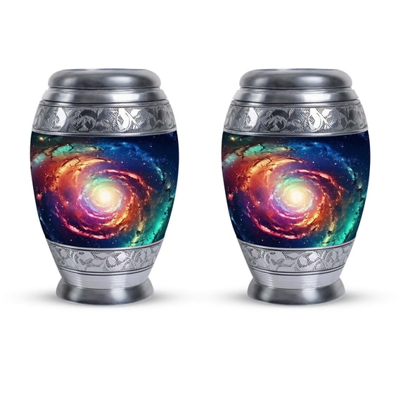 Realistic Spiral Galaxy Small Urn For Ashes Adult Male, Cremation Urns ...