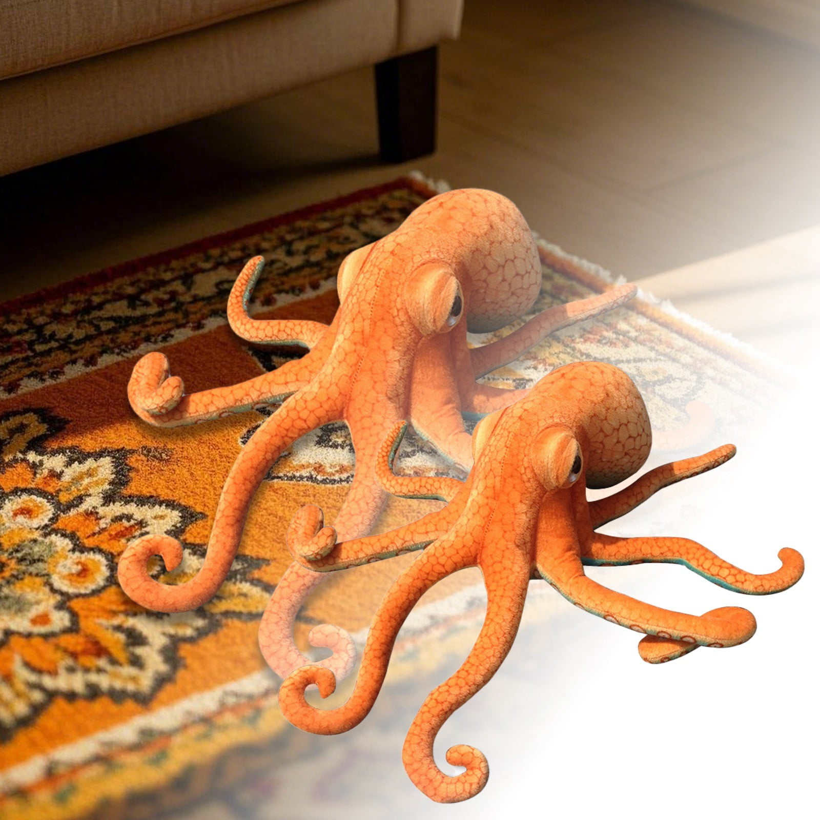 Realistic Squid Doll Toy Ocean Sea Animal Marine Life Stuffed Soft Cute Collectible Kids ...