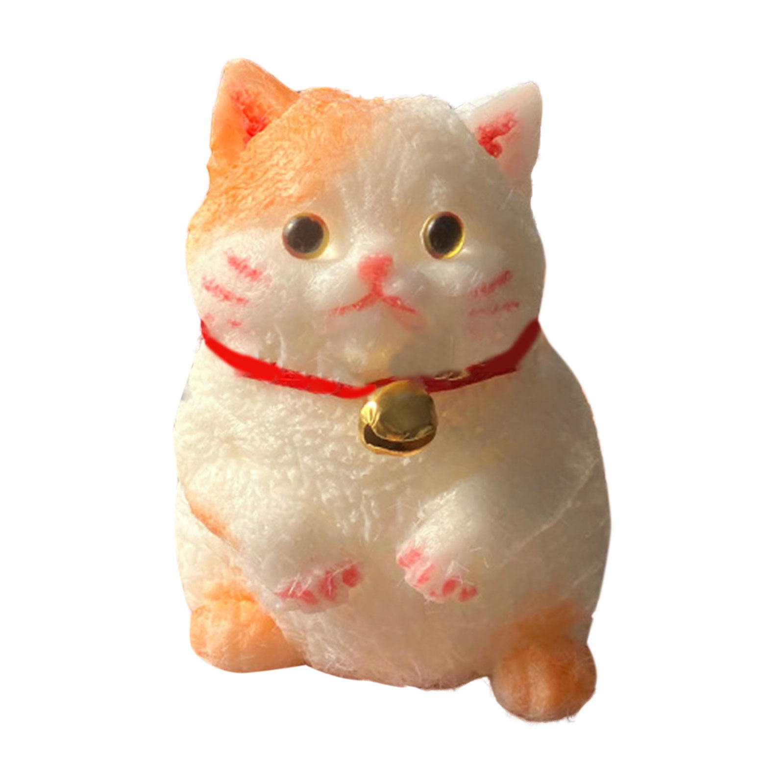 Realistic Squishy Cat Toy,Cute Cat Squeeze Toys for Stress Relief ...